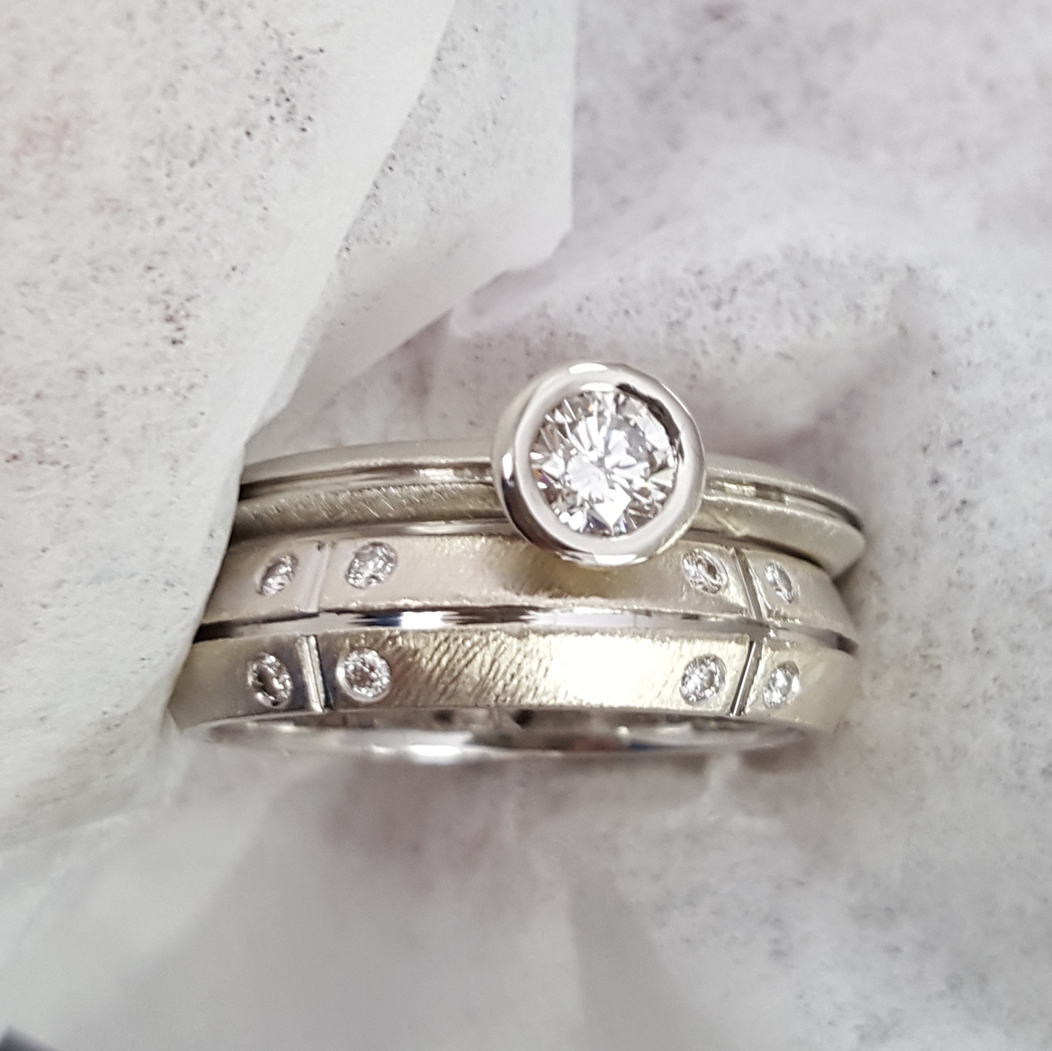 Shadow Bands | Portland Custom Jewelry | Hutcherson Goldsmithing